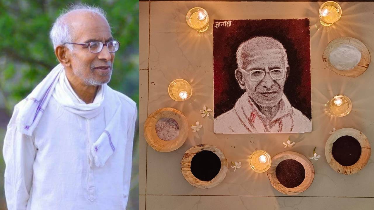 Siddeshwara Swamiji: ಶತಮಾನದ ಸಂತ ಸಿದ್ದೇಶ್ವರ ಸ್ವಾಮೀಜಿಗೆ ರಂಗೋಲಿ ಮೂಲಕ ...