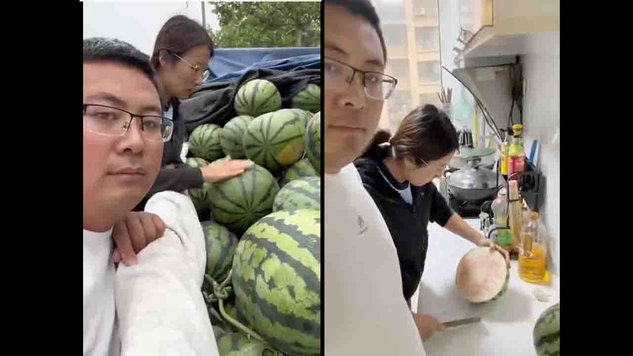 Viral Video: ಕಲ್ಲಂಗಡಿ ಆಯ್ಕೆಯಲ್ಲಿ ಎತ್ತಿದ ಕೈ ನನ್ನ ಹೆಂಡತಿ; ಹೆಮ್ಮೆಪಡುತ್ತಿರುವ ಗಂಡ! - Kannada News ...