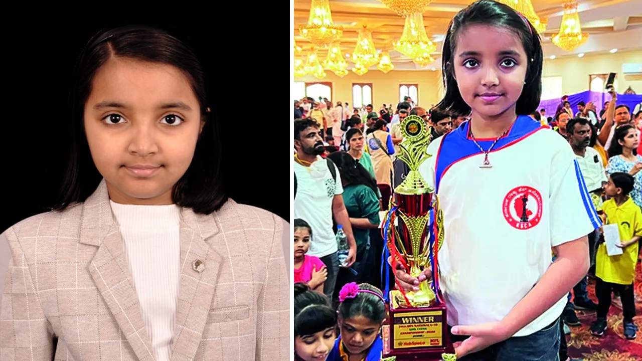 ಸಾಧನೆಯ ಹಾದಿಯಲ್ಲಿ: ಚಿಕ್ಕ ವಯಸ್ಸಿನಲ್ಲೇ ವಿಶ್ವ ಚೆಸ್ ಚಾಂಪಿಯನ್ ಆದ ಹಾಸನದ ಚಾರ್ವಿ ...