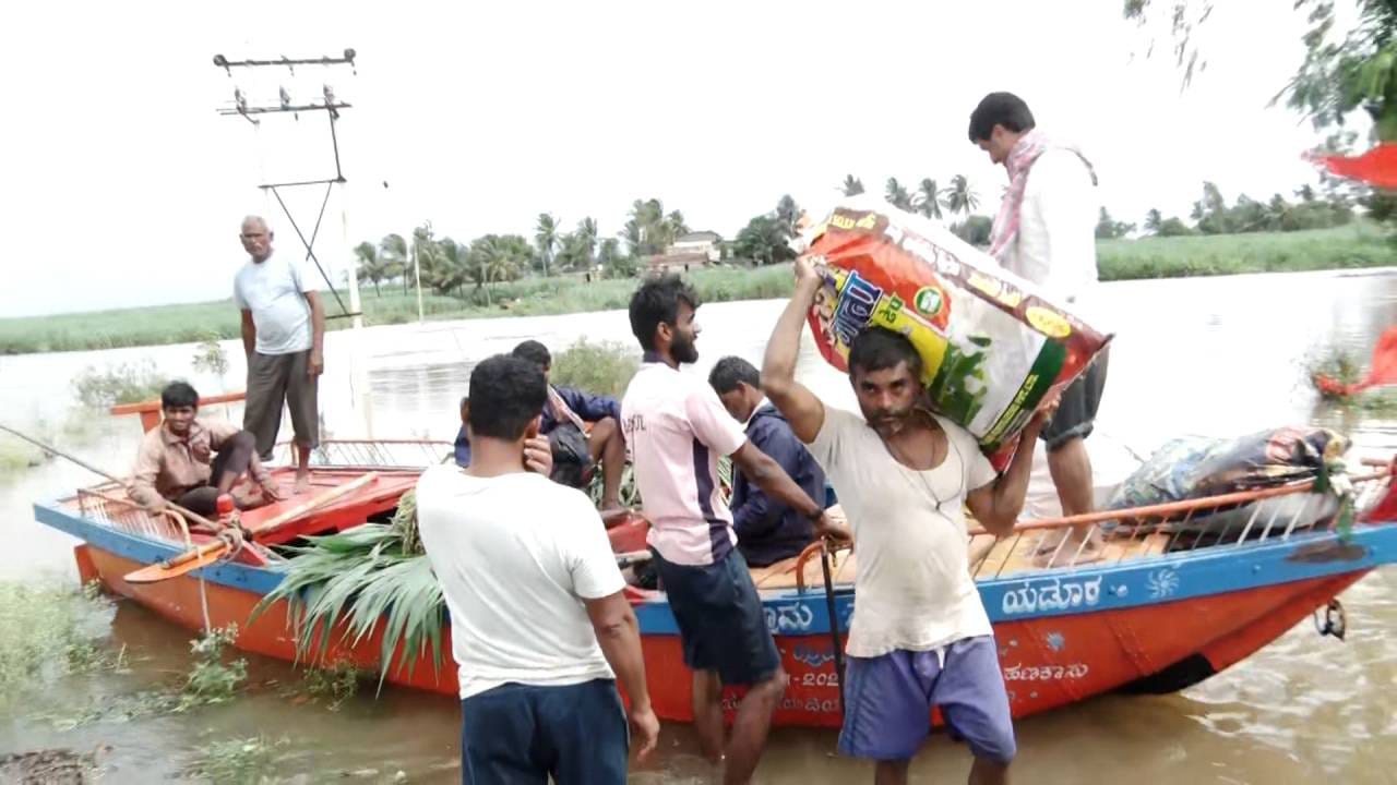 Belagavi Flood: Sankeshwar-Dharwad bridge drowned state highway closed ...