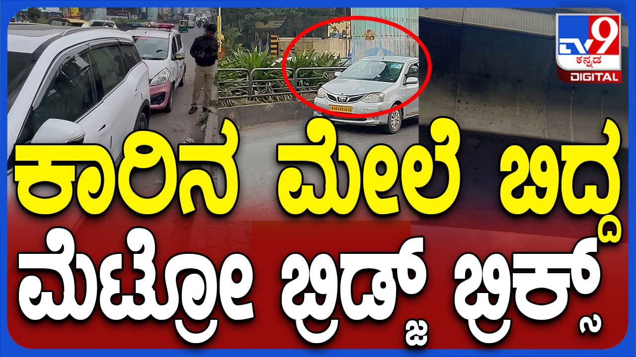 ಚಲಿಸುತ್ತಿದ್ದ ಕಾರಿನ ಮೇಲೆ‌ ಬಿದ್ದ ಮೆಟ್ರೋ ಬ್ರಿಡ್ಜ್ ಬ್ರಿಕ್ಸ್! ಹೊಸ ಕಾರಿನ ...