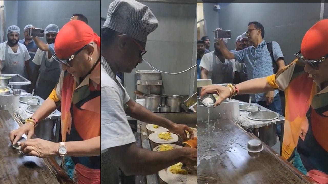 Viral: ಬೆಂಗಳೂರಿನ ವಿದ್ಯಾರ್ಥಿ ಭವನದಲ್ಲಿ ಕೈಗೆ ಸಿಕ್ಕ ಪ್ರಾತ್ರೆಗಳಲ್ಲಿ ...