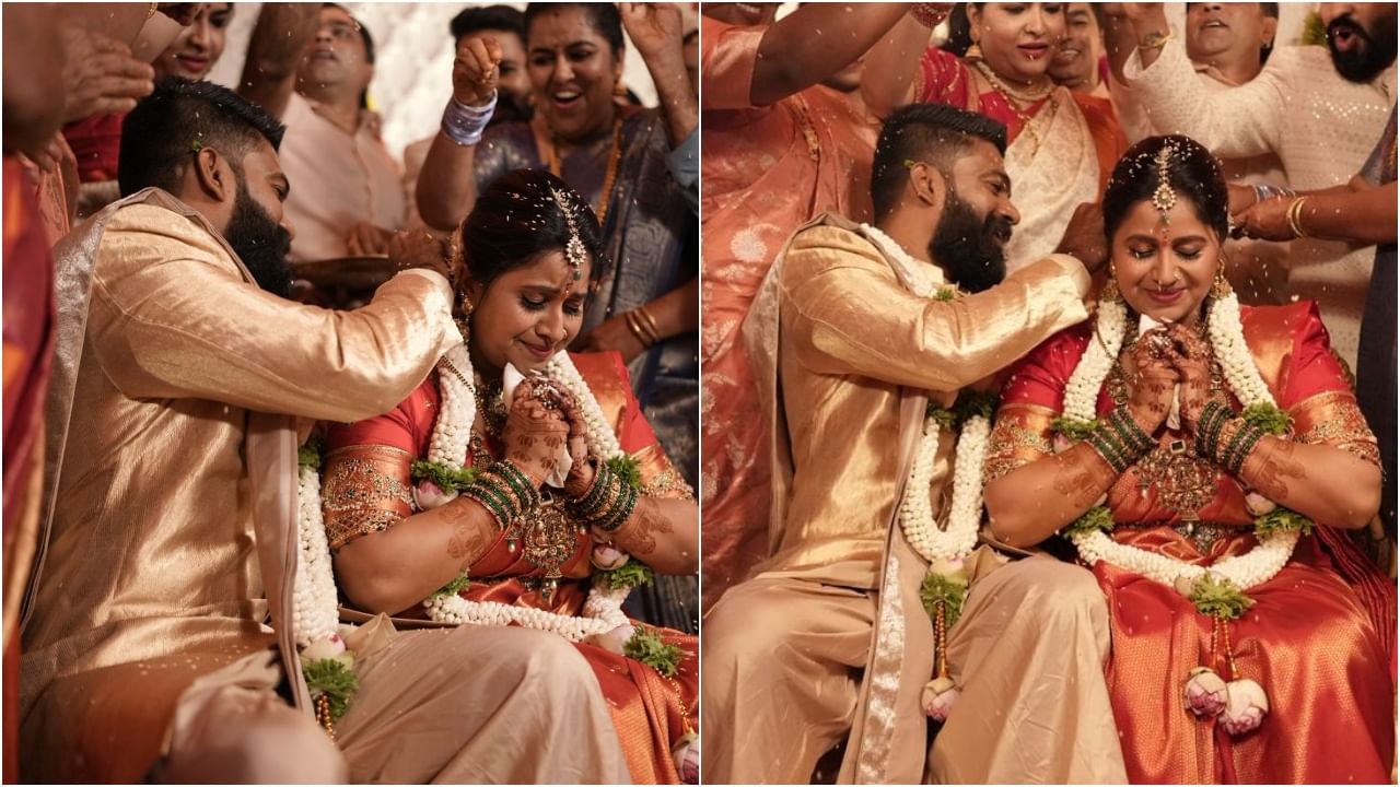 ರೋಷನ್ ತಾಳಿ ಕಟ್ಟುವಾಗ ಭಾವುಕರಾದ ಅನುಶ್ರೀ; ಆ ಕ್ಷಣಗಳು ಕ್ಯಾಮೆರಾ ಕಣ್ಣಿಗೆ ...